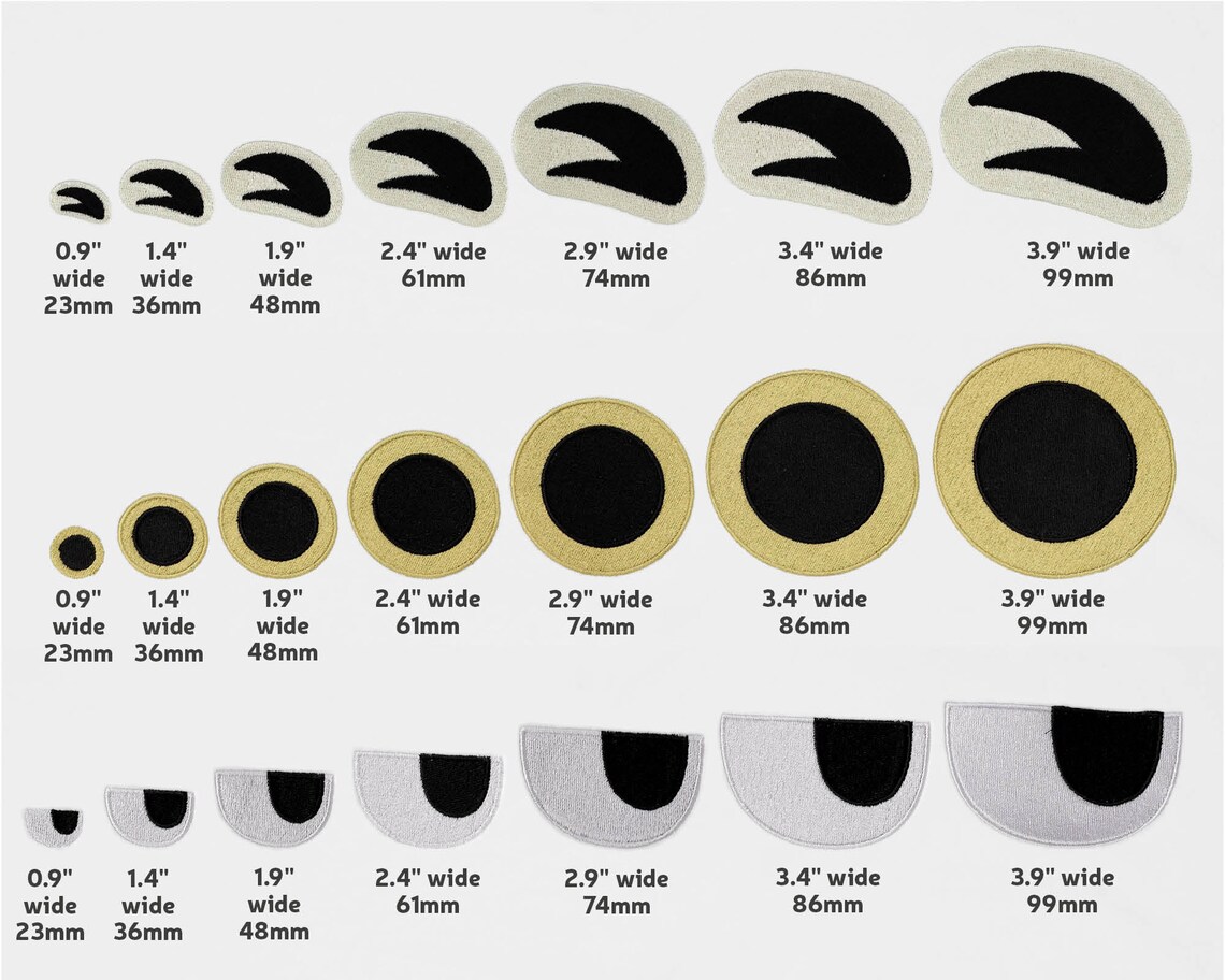 Simple Bird Eyes Machine Embroidery File Design for Plush 7 - Etsy