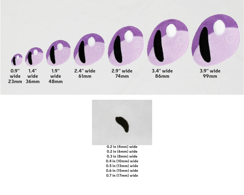 Bug Eyes 2 Machine Embroidery File Design for Plush 7 Sizes - Etsy