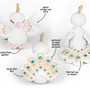 Peacock Plush Animal Sewing Pattern .pdf Tutorial Peahen - Etsy
