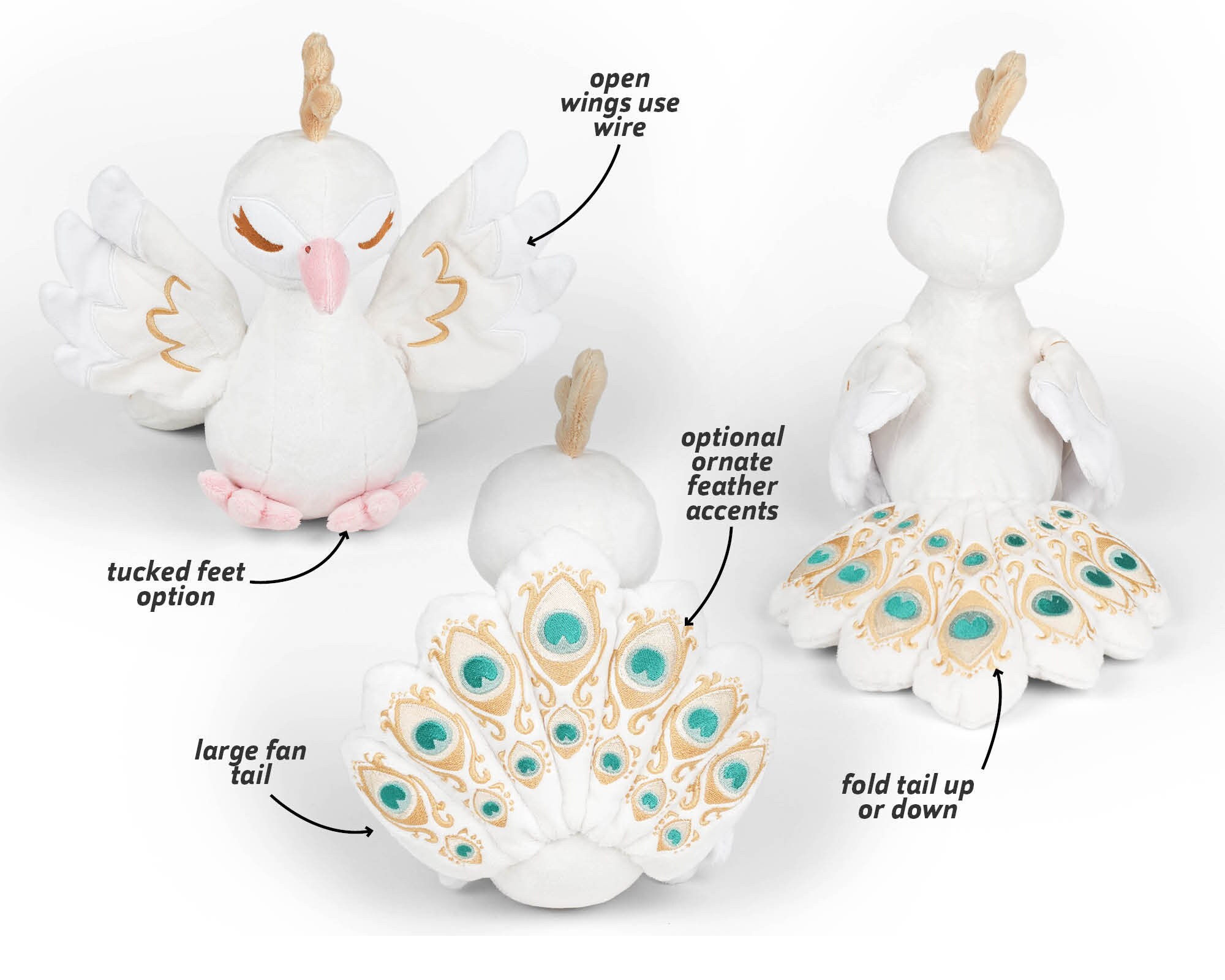 Peacock Plush Animal Sewing Pattern .pdf Tutorial Peahen - Etsy Australia