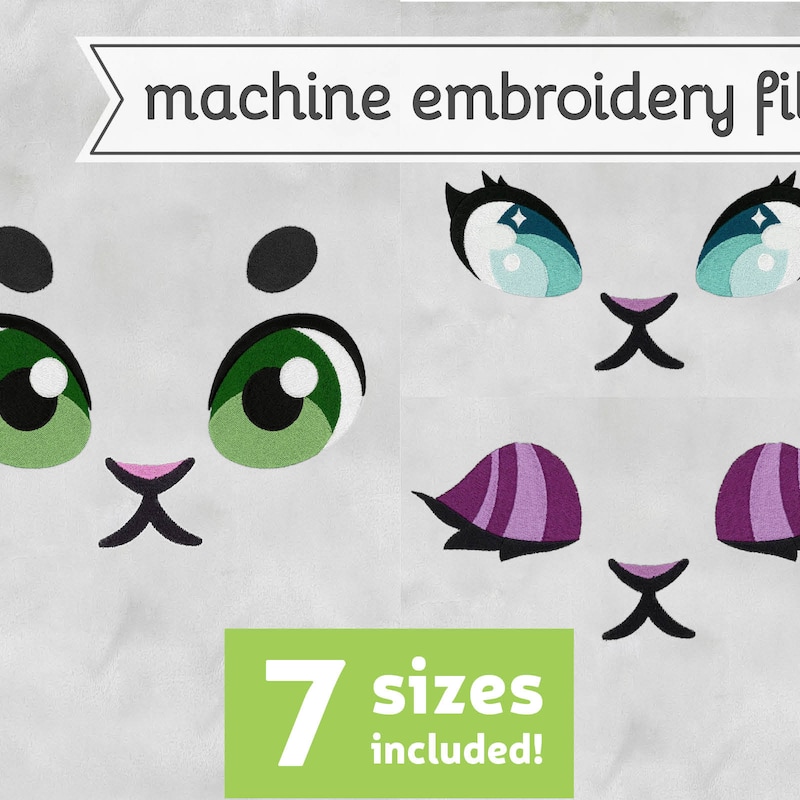 Embroidered Eyes - Etsy