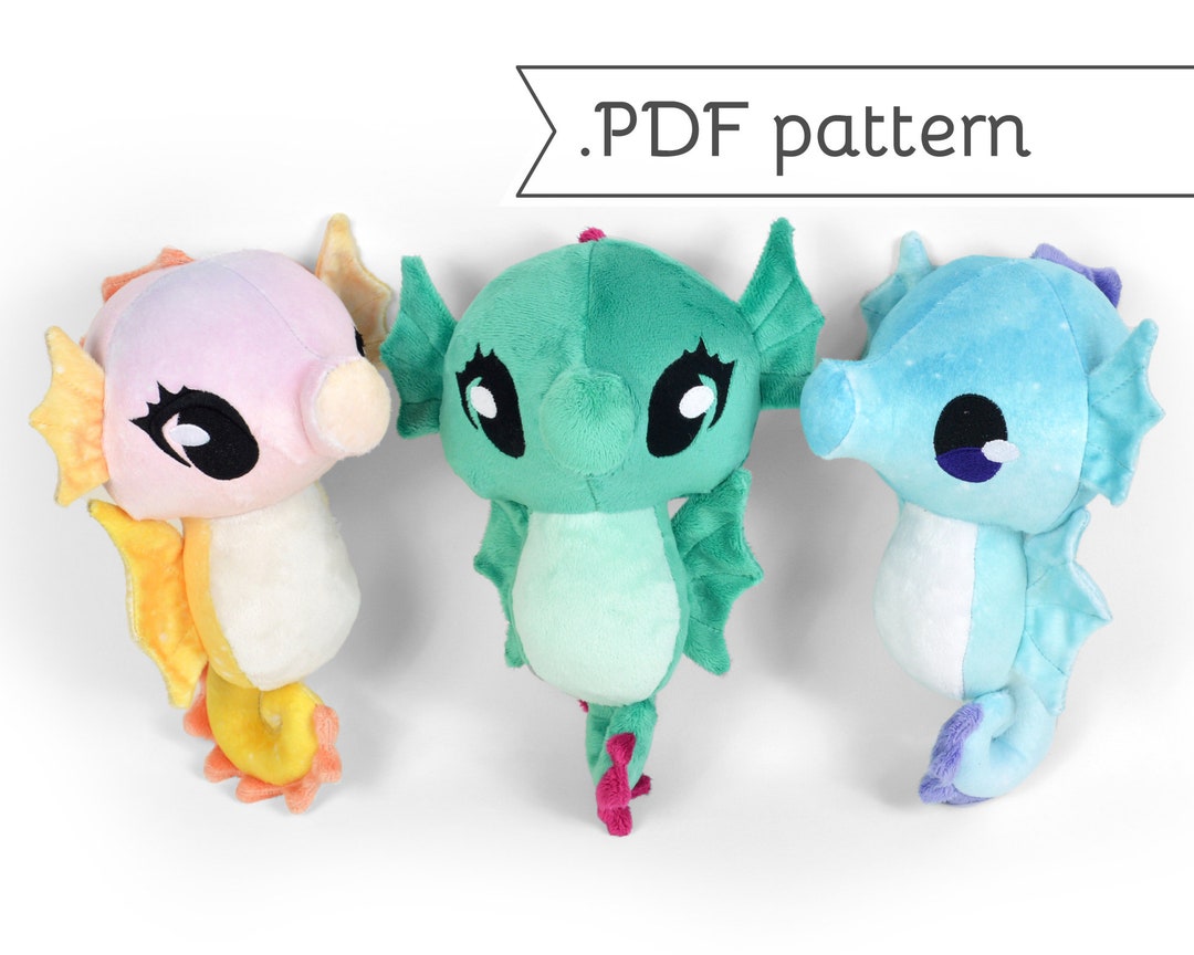 Seahorse Plush Sewing Pattern .pdf Tutorial - Etsy