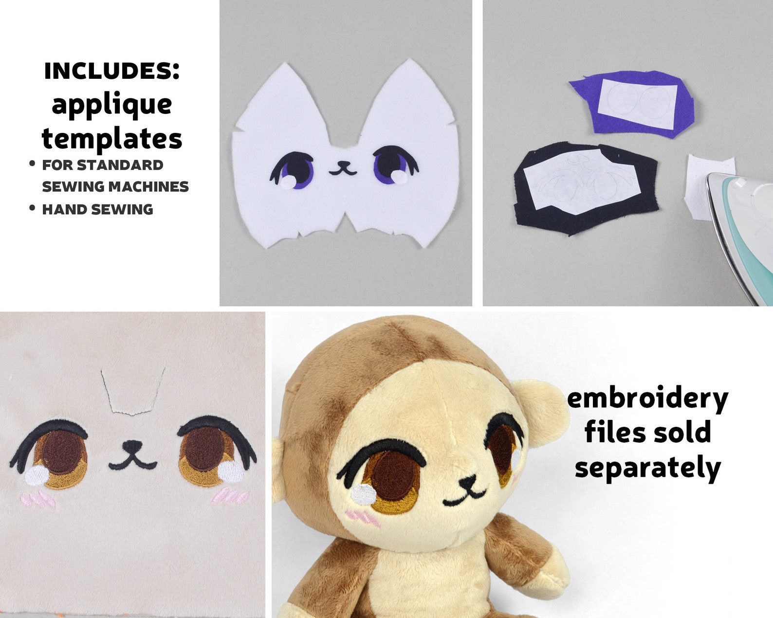 Chinese Zodiac Animal Plush Pack Sewing Pattern .pdf Tutorial - Etsy