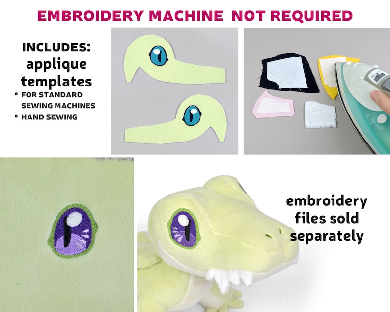 Alligator Plush Sewing Pattern .pdf Tutorial Gator Lizard - Etsy