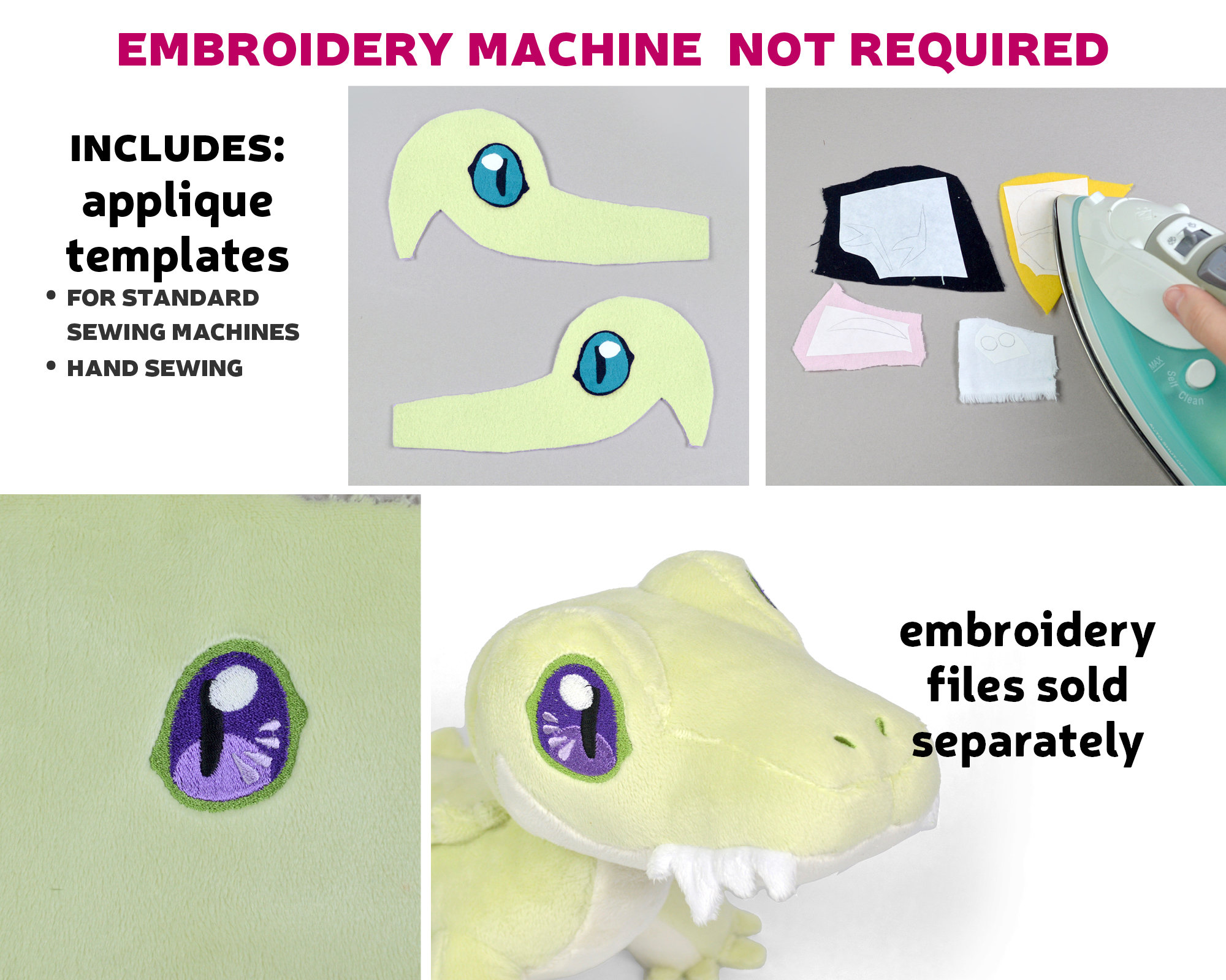 Alligator Plush Sewing Pattern .pdf Tutorial Gator Lizard - Etsy UK