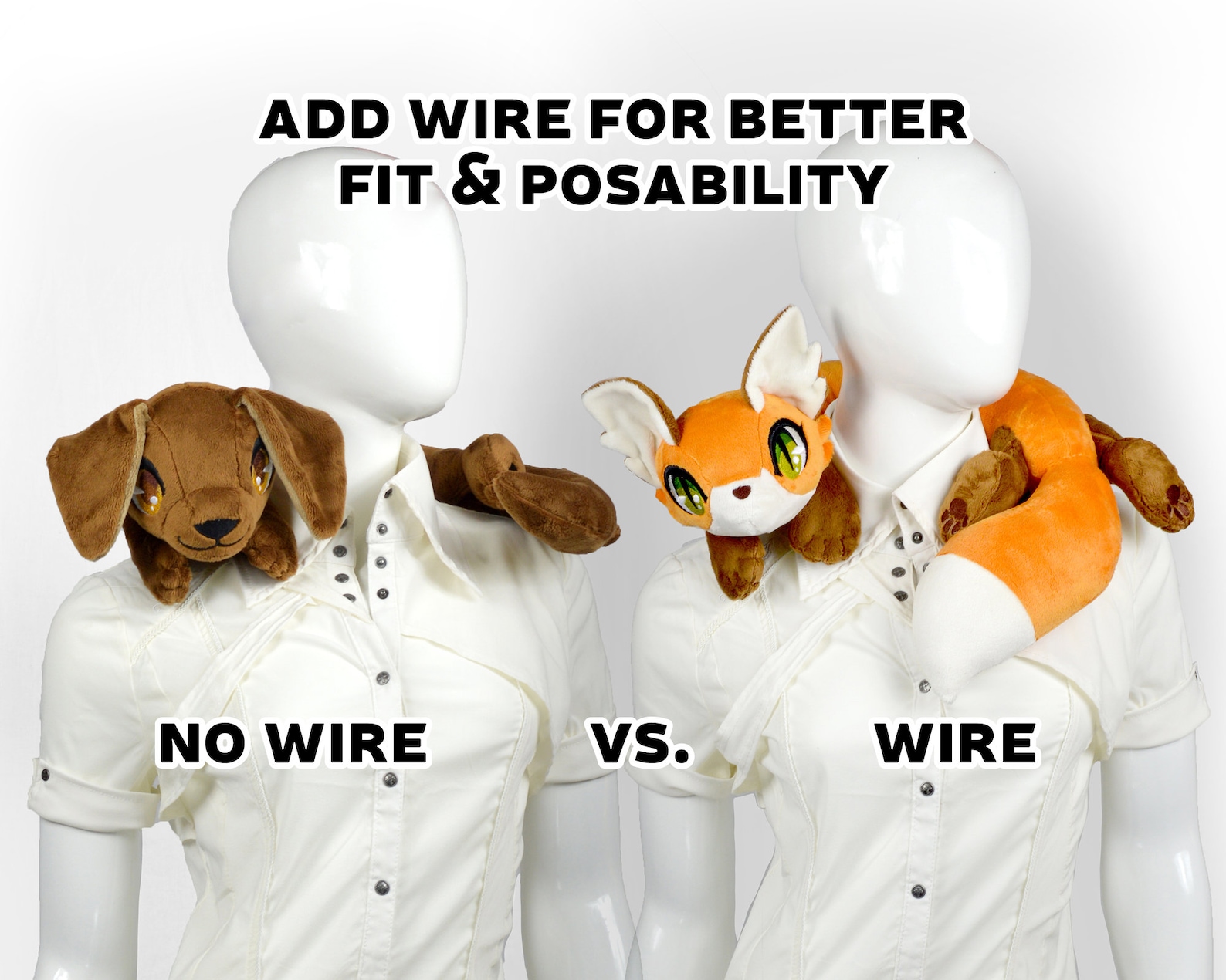 Woodland Animals Neck Plush Sewing Pattern .pdf Tutorial Posable ...