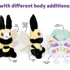 Sitting Rabbit Plush Animal Sewing Pattern .pdf Tutorial Bunny ...