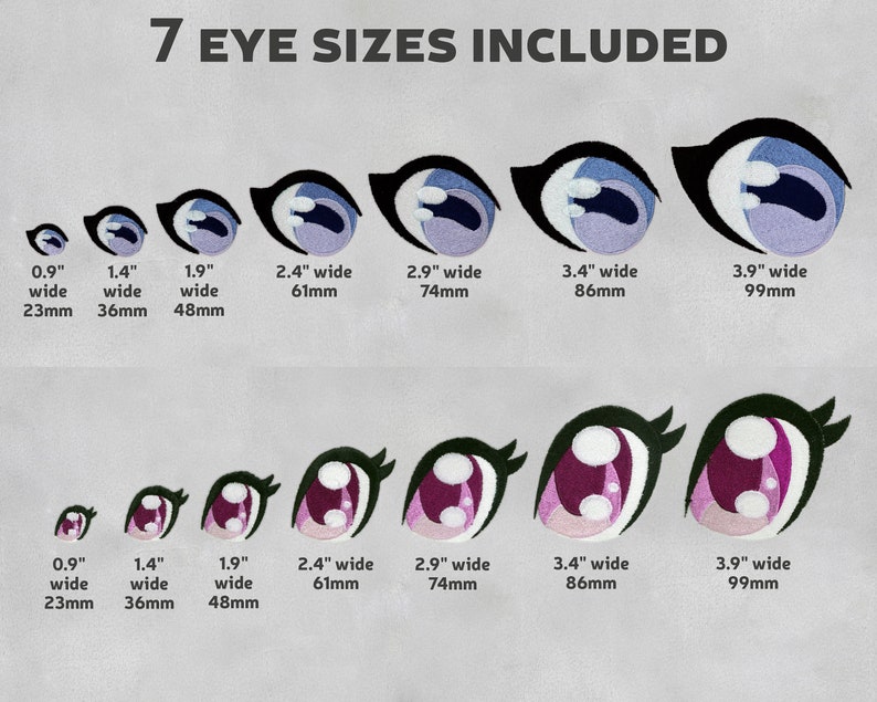 Goat Eyes Machine Embroidery File Design for Plush 7 Sizes - Etsy