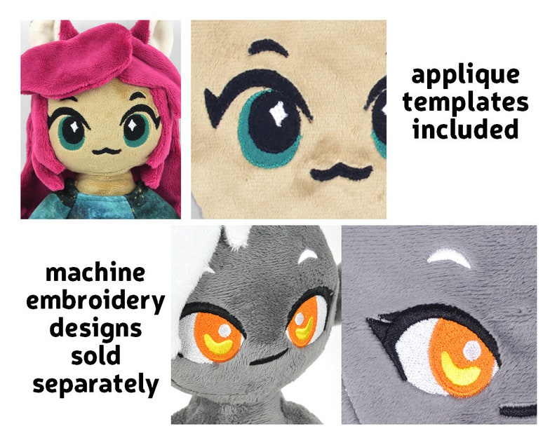 Chibi Human Doll Plush Sewing Pattern .pdf Tutorial with | Etsy