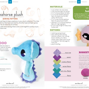 Seahorse Plush Sewing Pattern .pdf Tutorial - Etsy