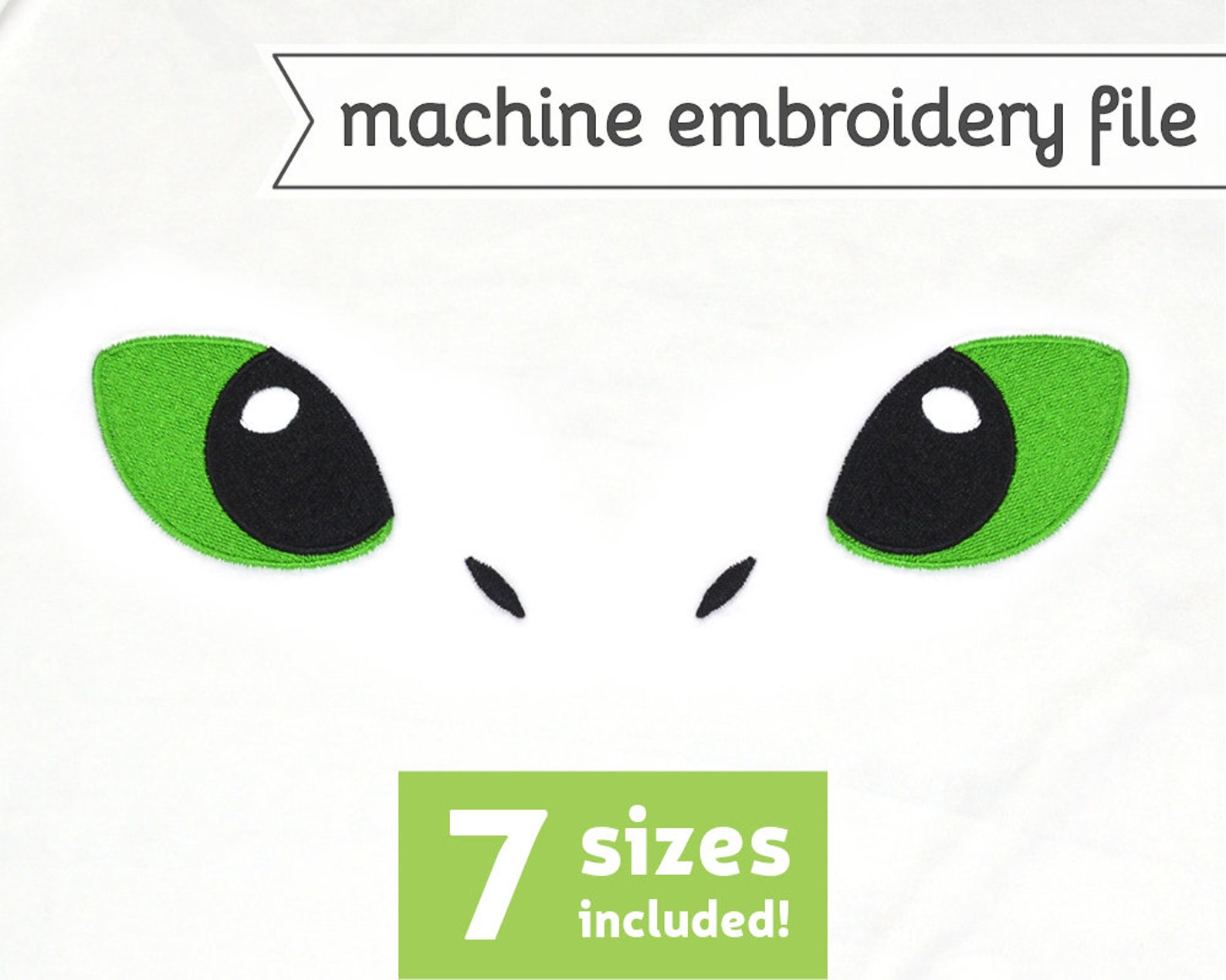 Dragon Eyes #2 Machine Embroidery File Design for Plush 7 Sizes - Etsy