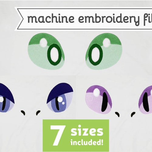 Bug Eyes 2 Machine Embroidery File Design for Plush 7 Sizes - Etsy