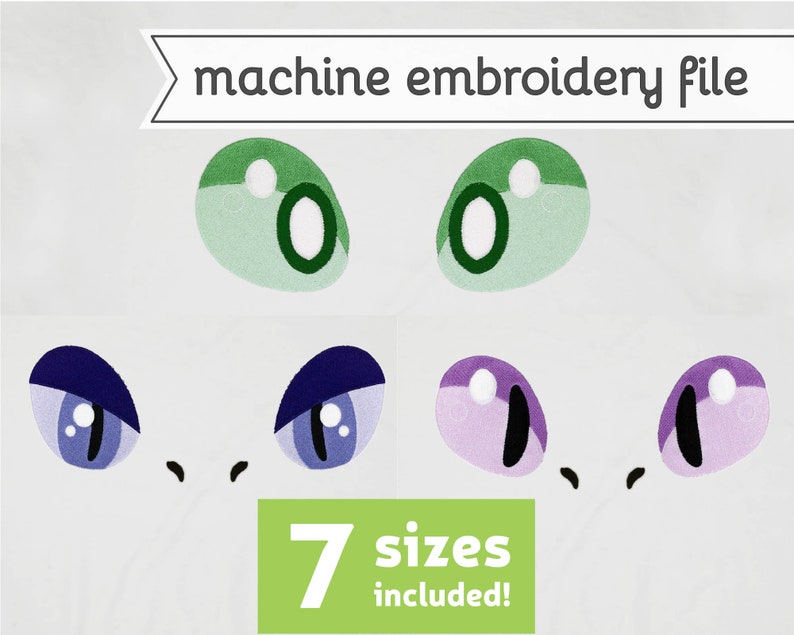 Bug Eyes 2 Machine Embroidery File Design for Plush 7 Sizes - Etsy