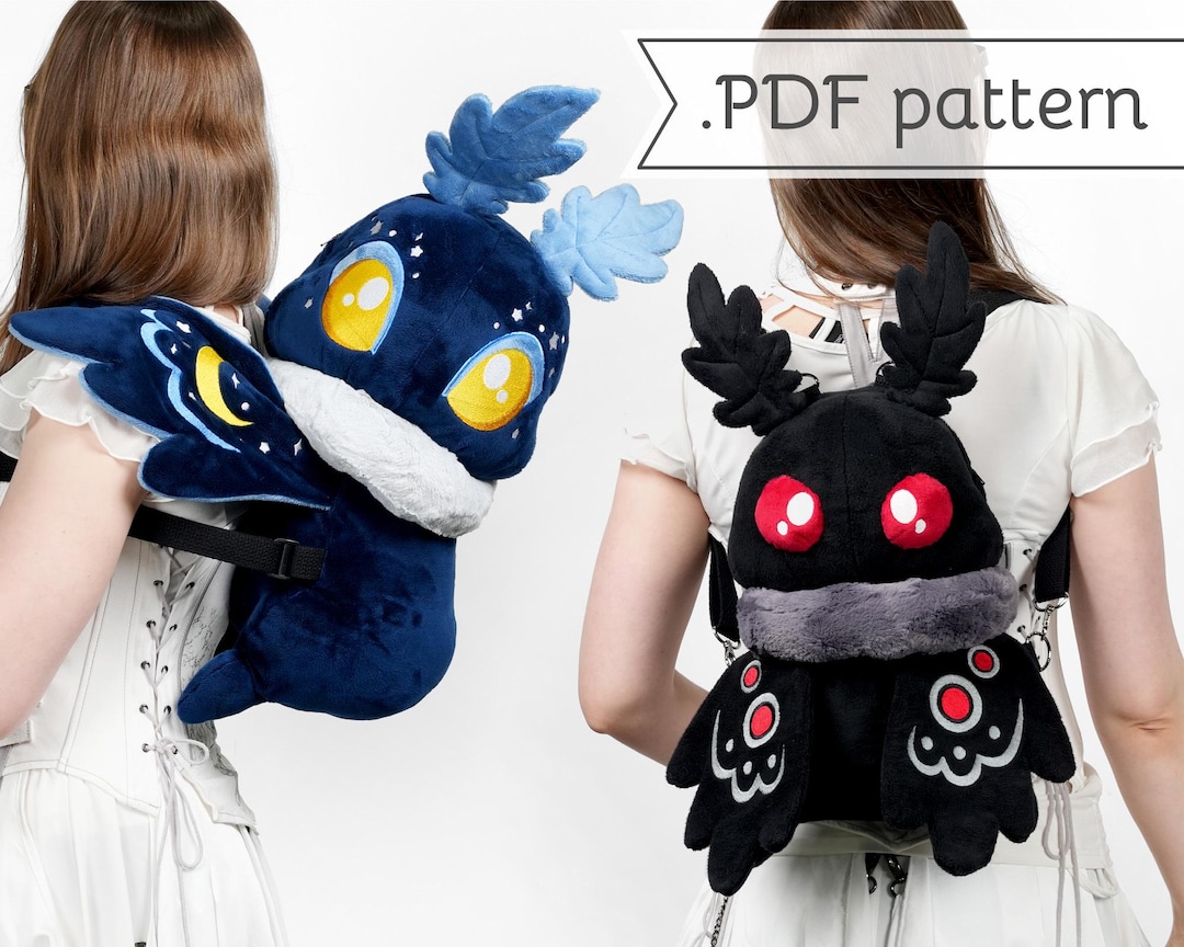 Mothman Backpack Plush Sewing Pattern .pdf Tutorial - Etsy