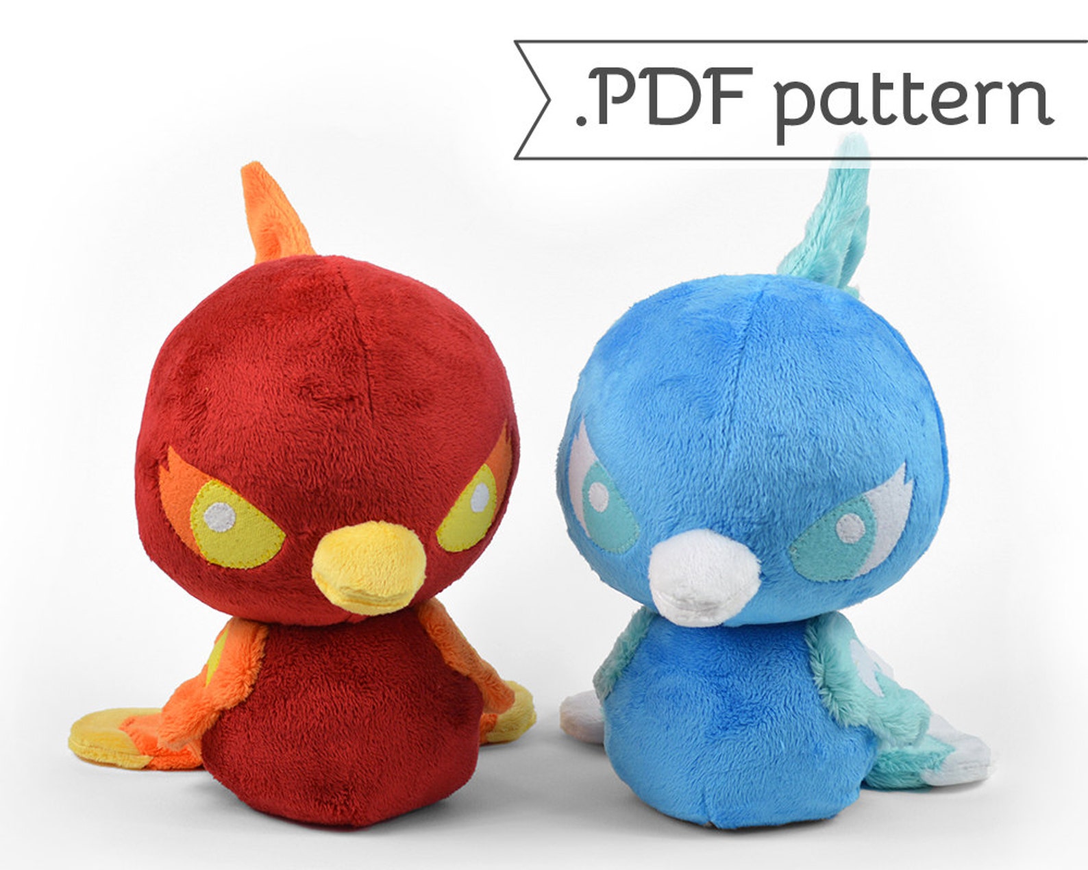 Phoenix Bird Plush .pdf Sewing Pattern - Etsy