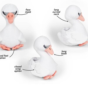 Swan Plush Animal Sewing Pattern .pdf Tutorial - Etsy