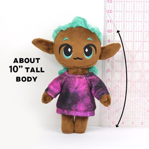 Chibi Human Doll Plush Sewing Pattern .pdf Tutorial With Removable ...