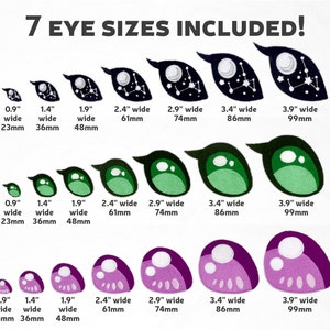 Bug Eyes Machine Embroidery File Design for Plush 7 Sizes - Etsy