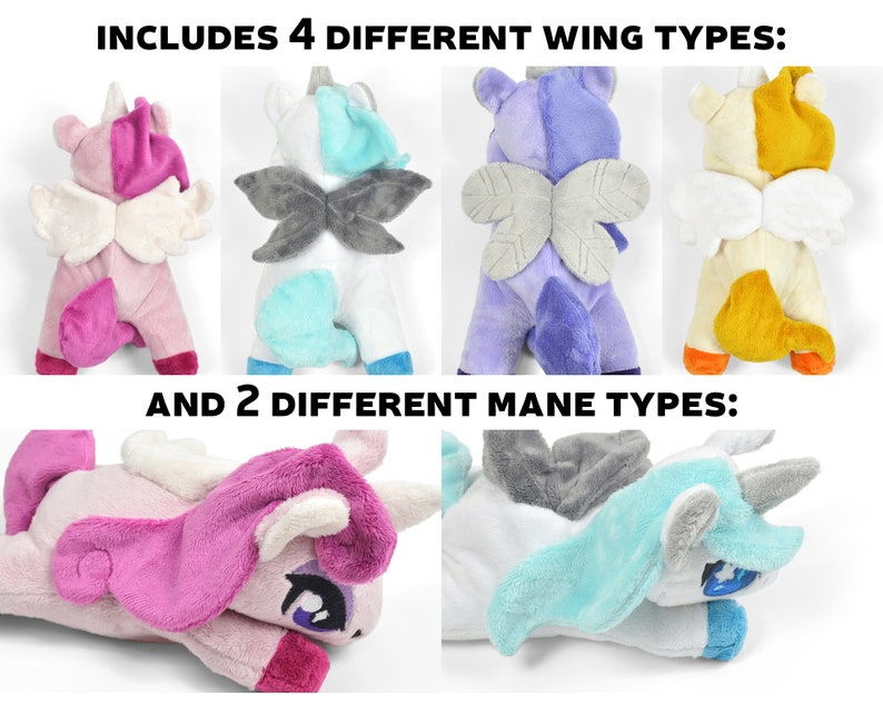 Reversible Unicorn Plush Sewing Pattern .pdf Tutorial Chibi - Etsy Canada