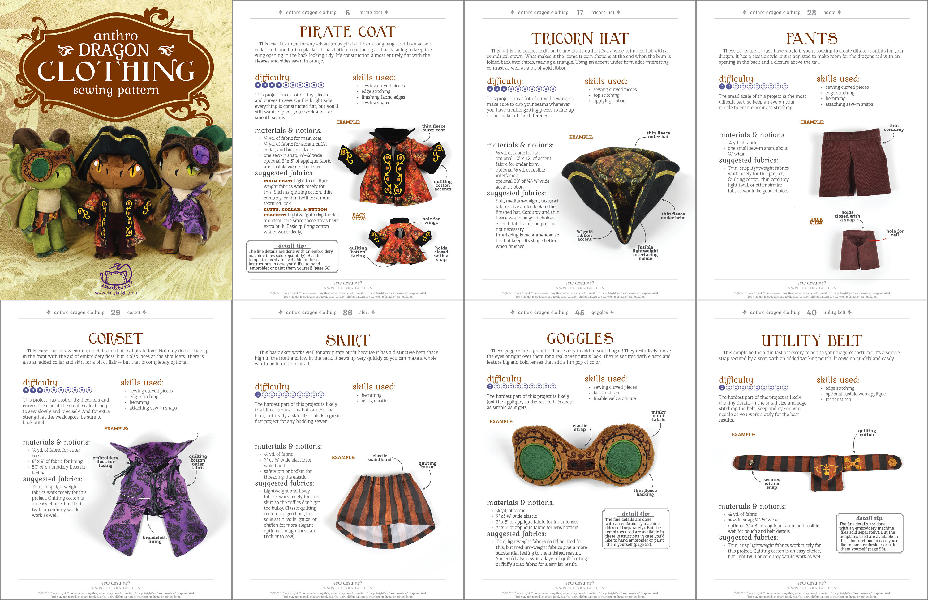 Anthro Dragon Doll Plush Sewing Pattern .pdf Tutorial With - Etsy UK