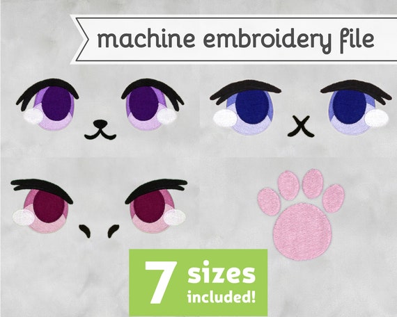 Expressive Animal Eyes 2 Machine Embroidery File Design for - Etsy