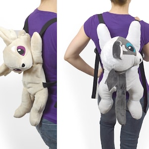 Plush Backpack Sewing Pattern .pdf Tutorial Stuffed Animal Cat Fox ...