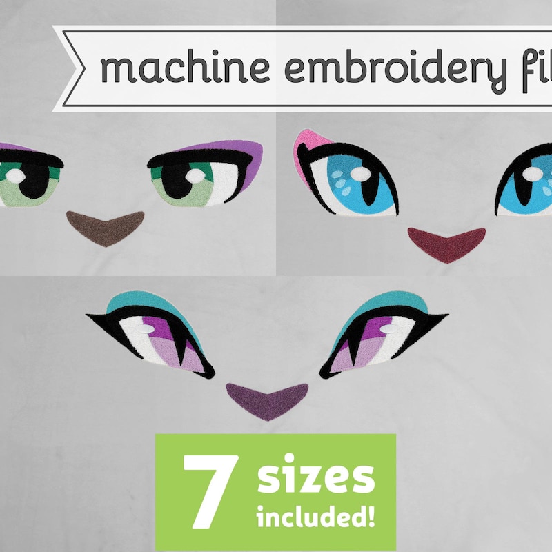 2 Cat Embroidery Design - Etsy