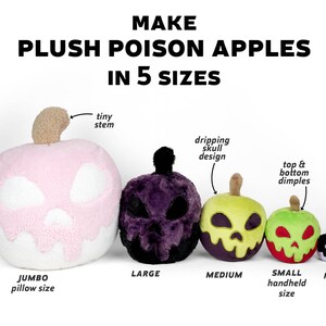 Poison Apple Plush Pillow Sewing Pattern .pdf Tutorial - Etsy
