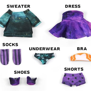 Chibi Human Doll Plush Sewing Pattern .pdf Tutorial With Removable ...