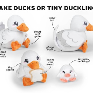 Duck Plush Animal Sewing Pattern .pdf Tutorial Mallard Duckling - Etsy