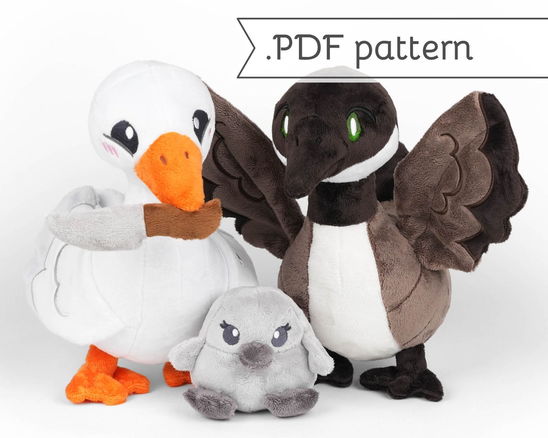 Goose Plush Animal Sewing Pattern .pdf Tutorial Canada - Etsy