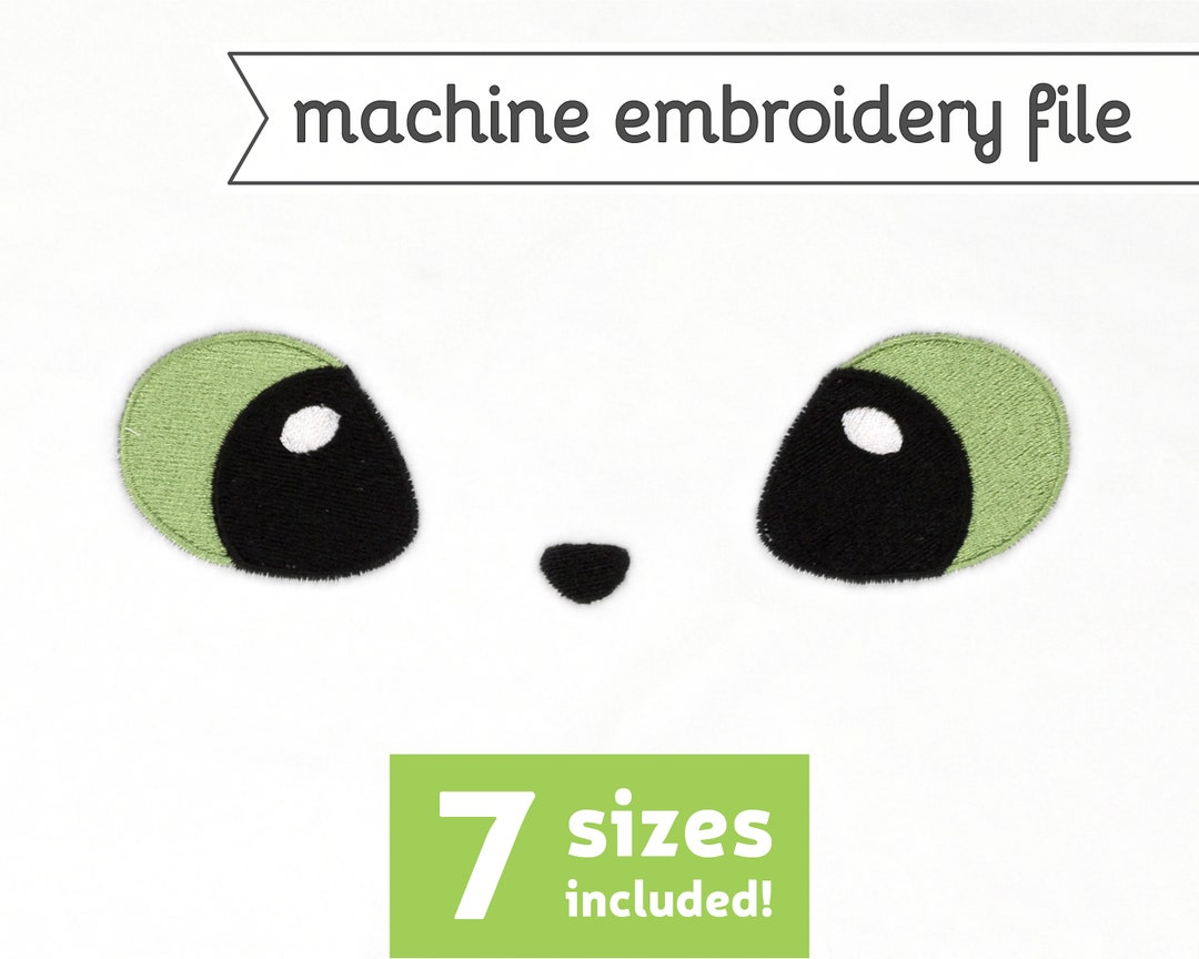 Rabbit Eye Machine Embroidery File Design for Plush 7 Sizes Jackalope ...