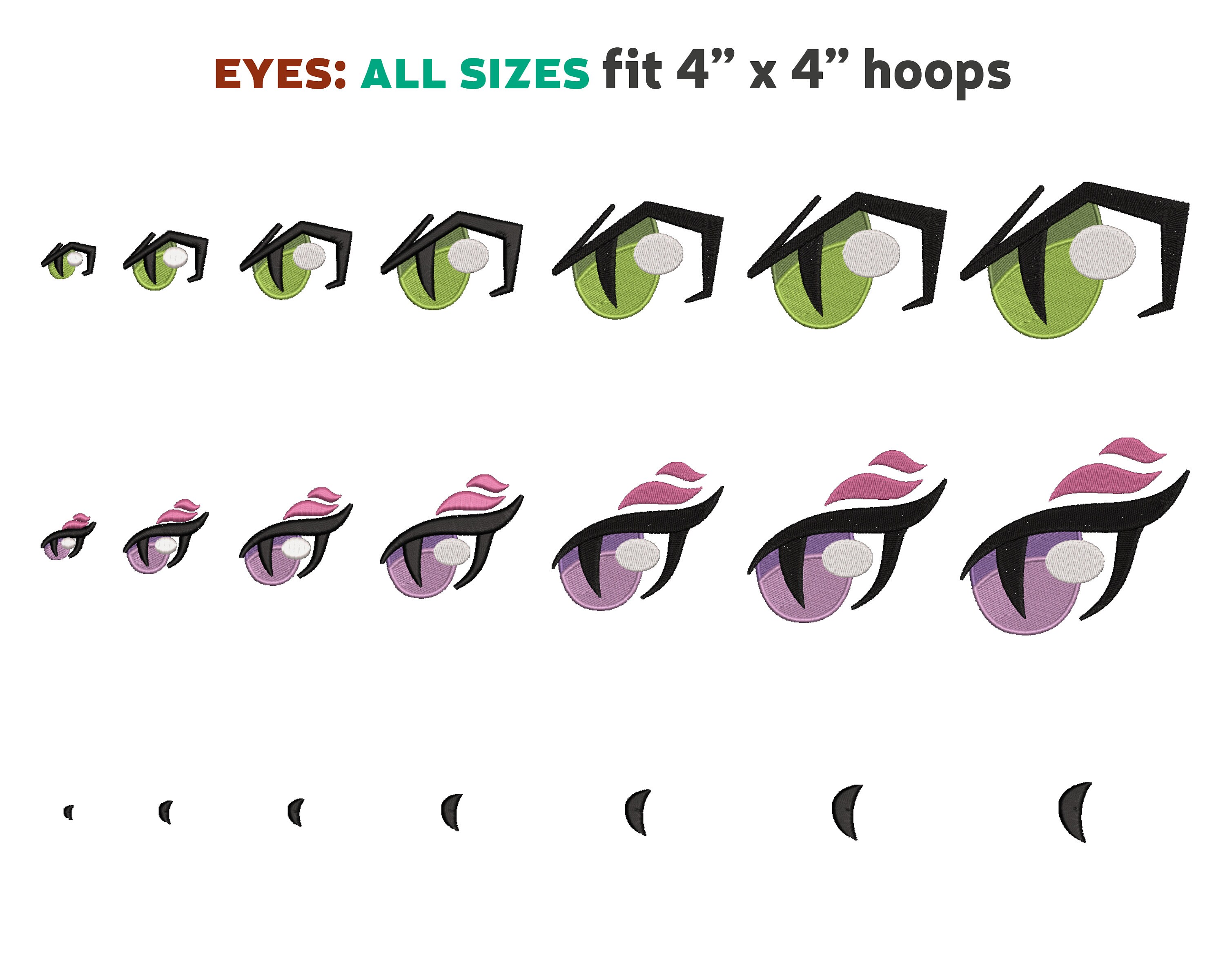 Dragon Eyes #10 Machine Embroidery File Design for Plush 7 Sizes - Etsy