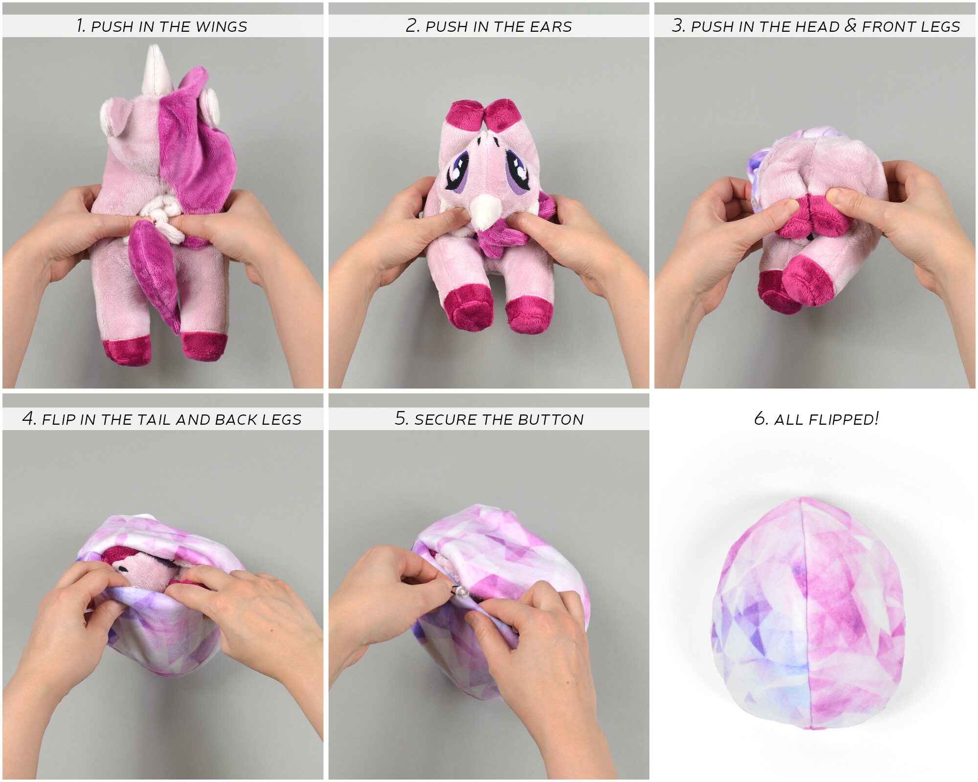 Reversible Unicorn Plush Sewing Pattern .pdf Tutorial Chibi - Etsy Canada