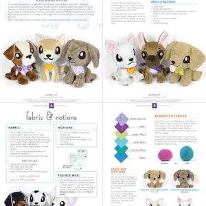 Sitting Puppy Plush Sewing Pattern .pdf Tutorial Corgi Husky Pug Shiba ...