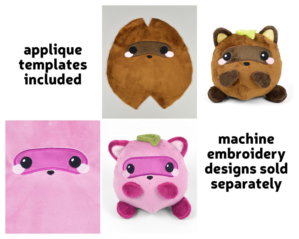 Tanuki japanese Raccoon Dog Sewing .pdf Pattern Plush | Etsy