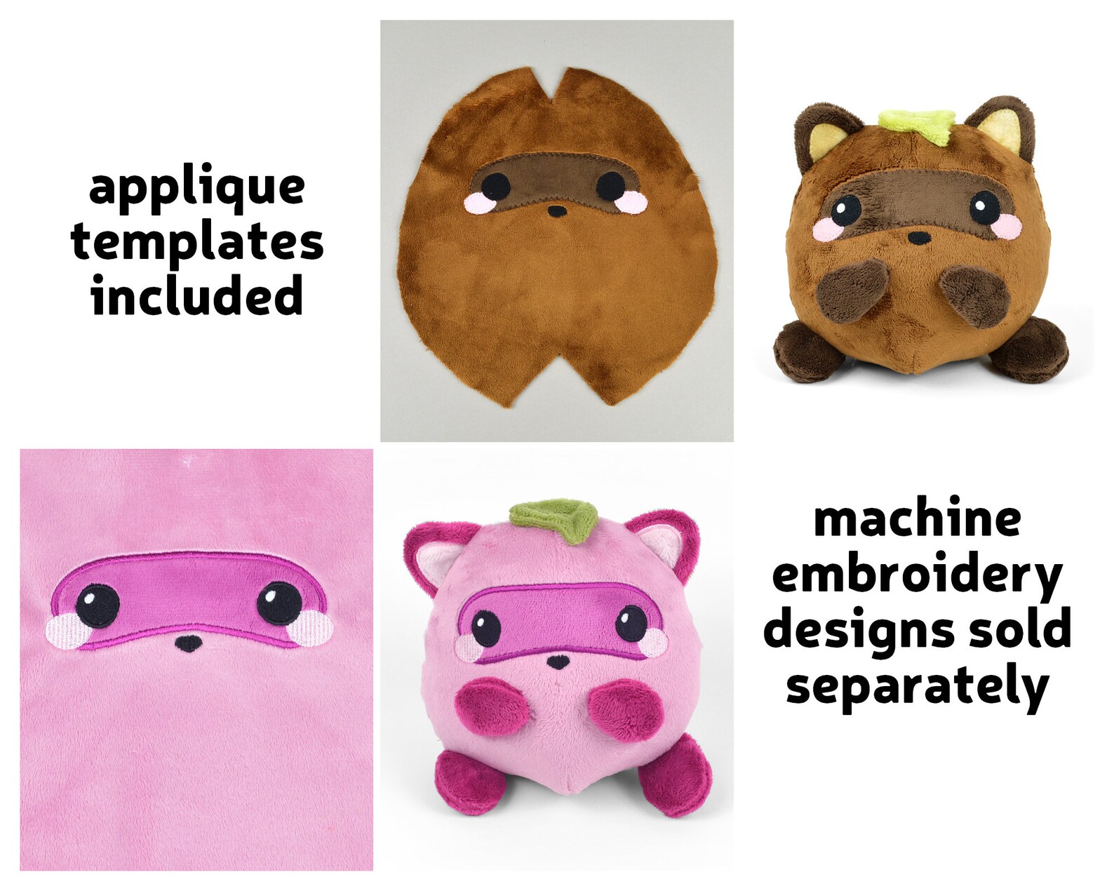 Tanuki japanese Raccoon Dog Sewing .pdf Pattern Plush | Etsy