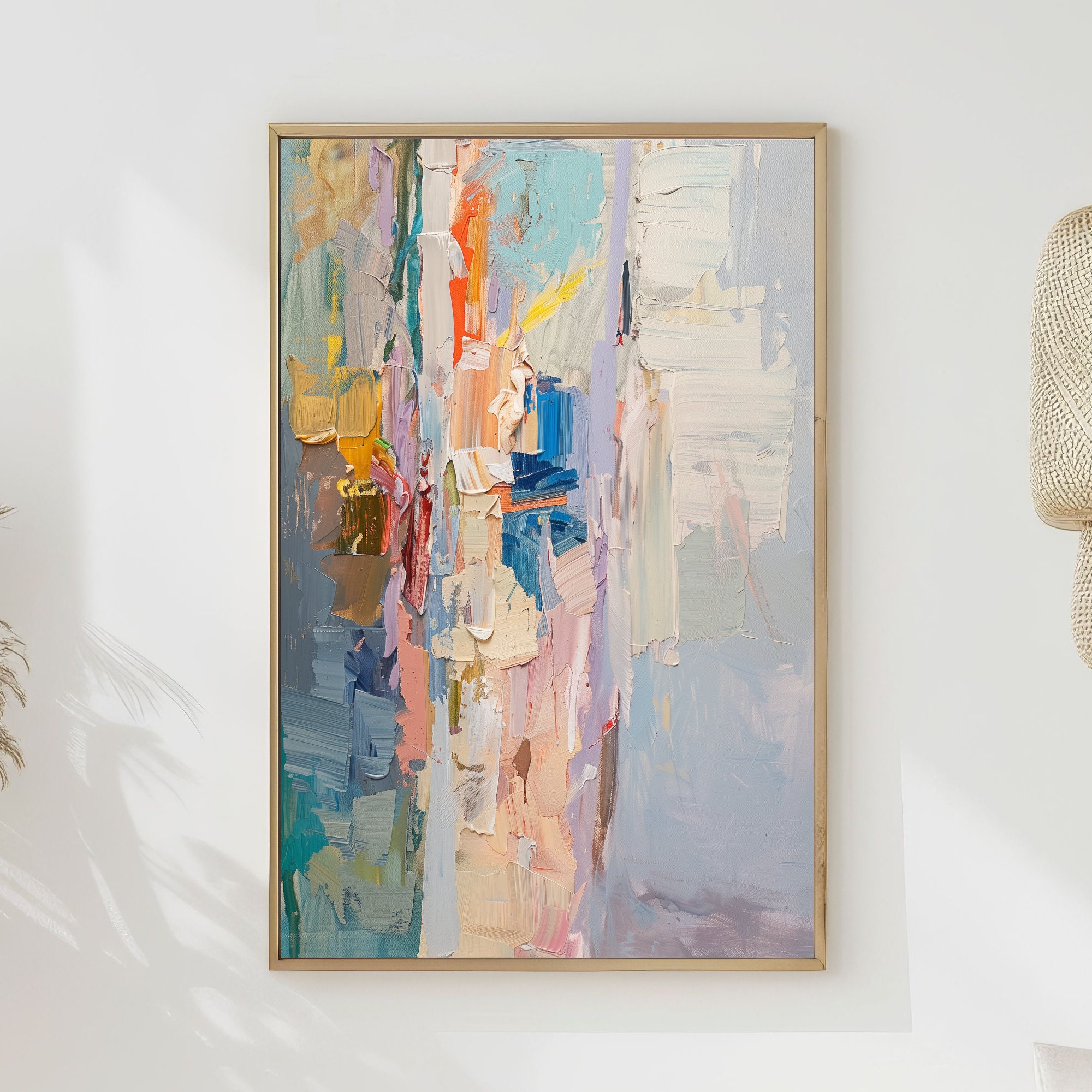 Printable Abstract Wall Art: Beautiful Bright Abstract Downloadable ...