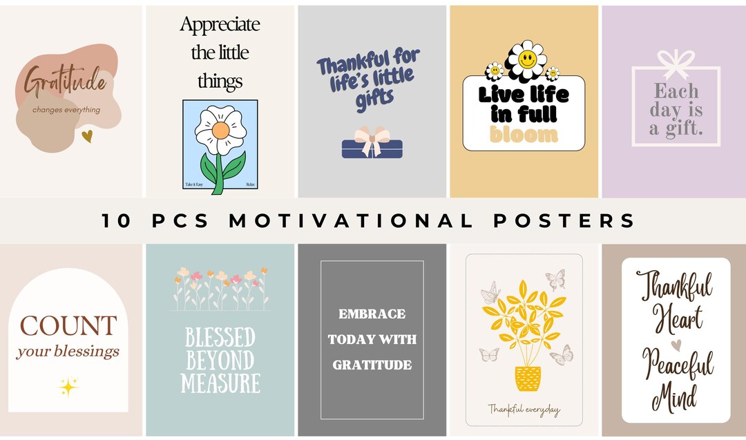 10 MOTIVATIONAL POSTER - Etsy