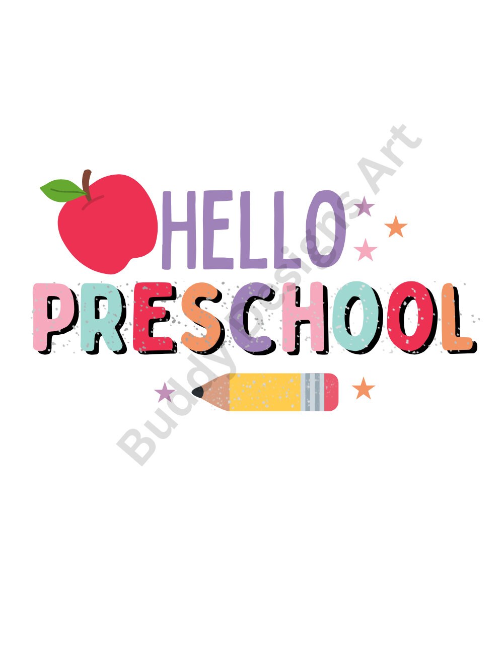 Hello Preschool PNG Digital Download - Etsy