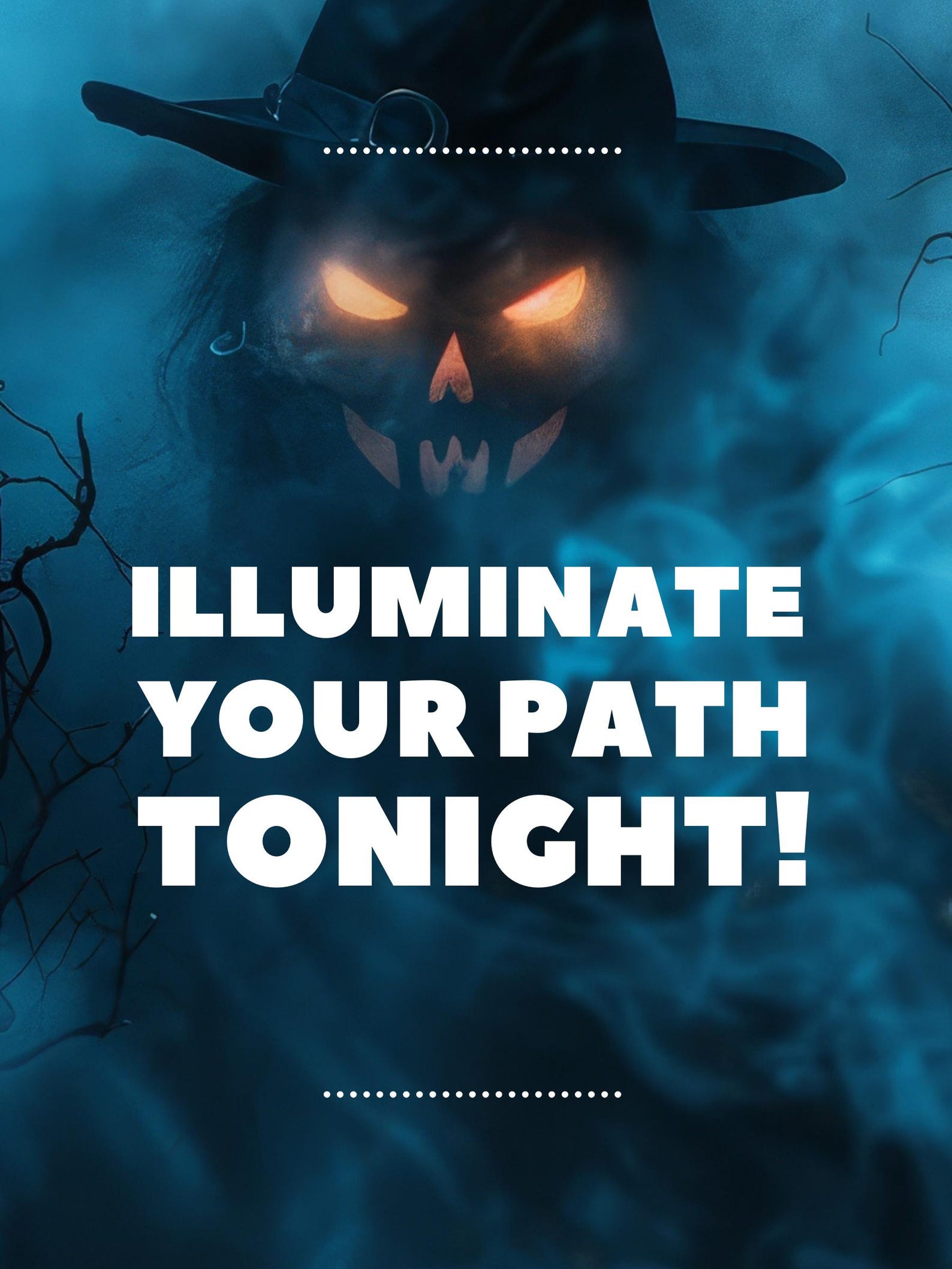 Halloween Glow in the Dark Template PNG Digital Download - Etsy