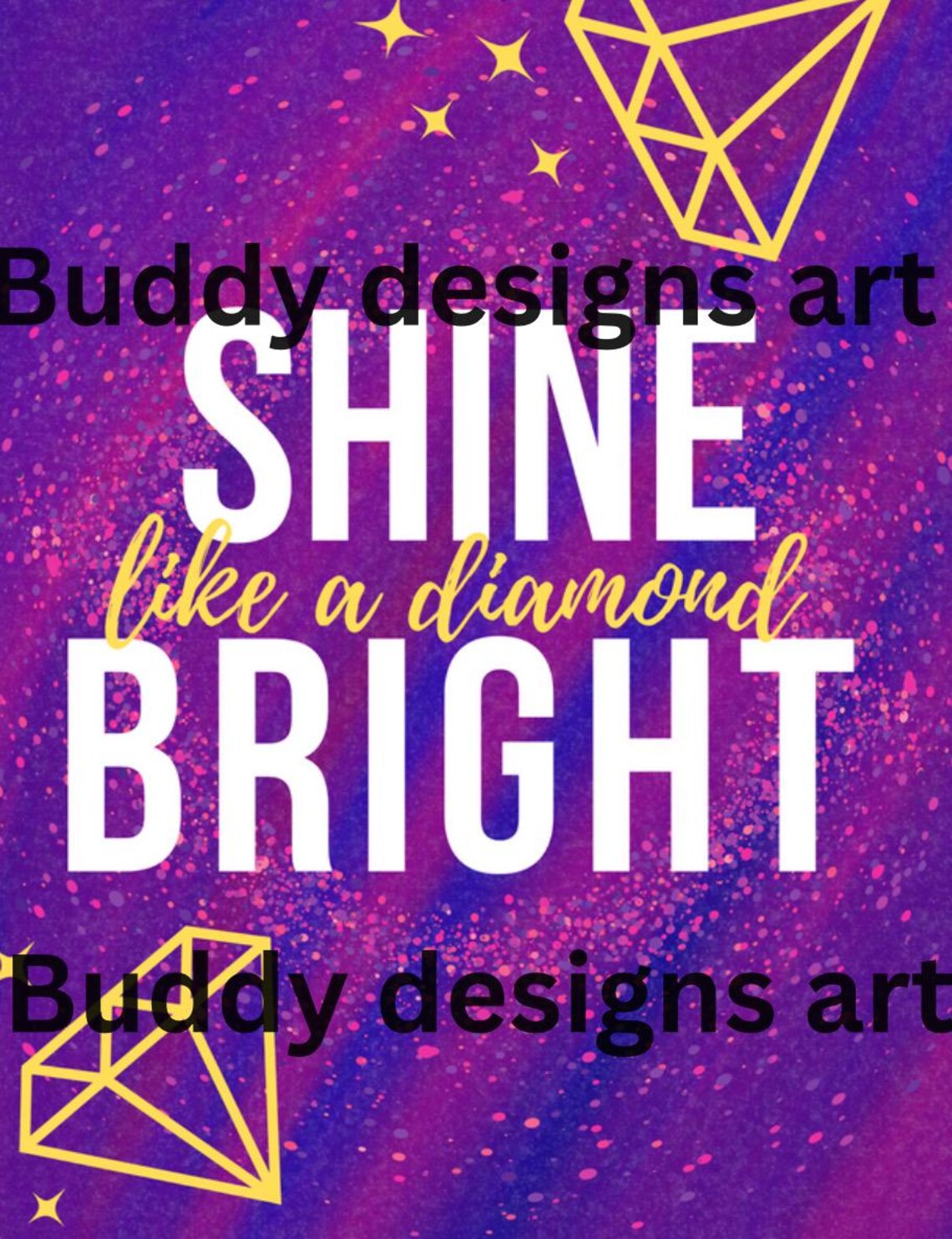 Shine Bright Like a Diamond Wallpaper PNG Digital Download - Etsy
