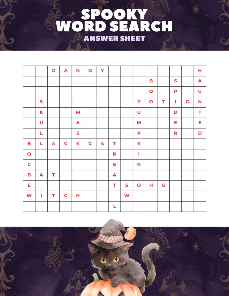 Spooky Game Pack Printable 11 Sheets PNG Digital Download - Etsy