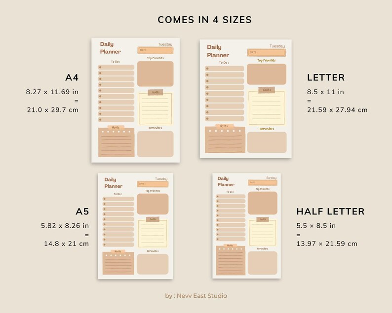 Editable and Printable Daily and Weekly Planner Template, Daily ...