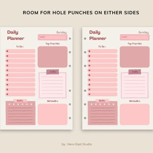 Editable and Printable Daily and Weekly Planner Template, Daily ...