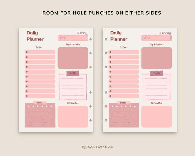 Editable and Printable Daily and Weekly Planner Template, Daily ...
