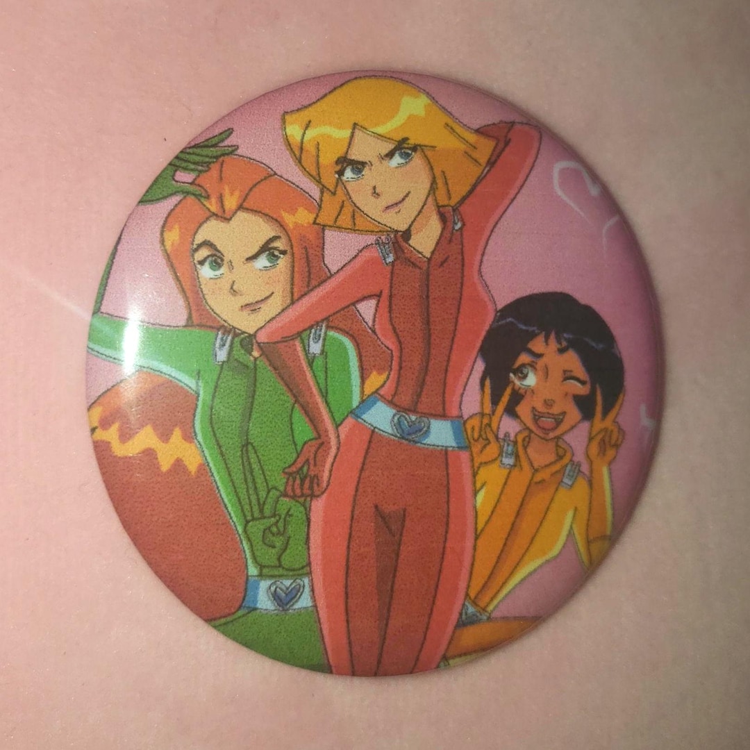 Totally Spies 2YK Cartoon 2000s Fanart Button Pin - Etsy