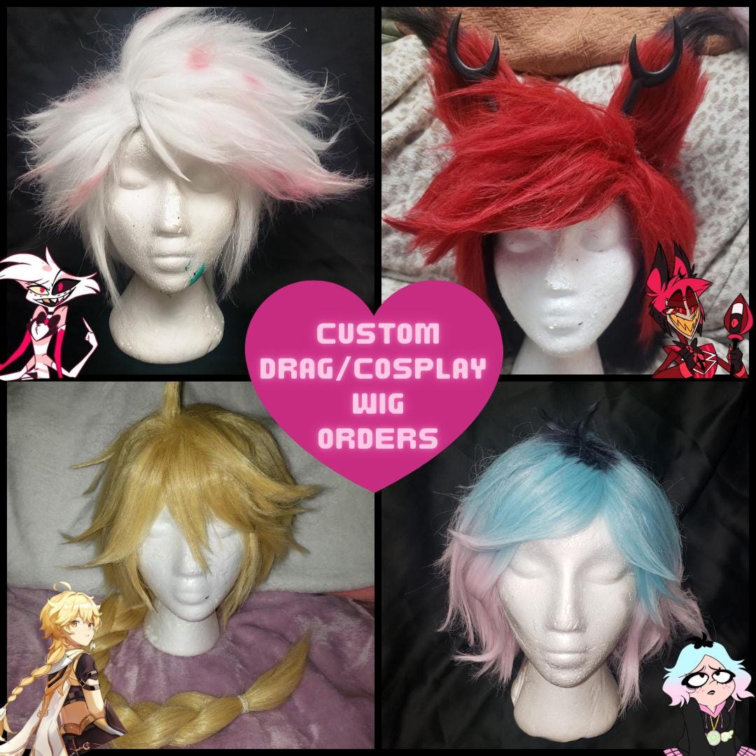 Styled Cosplay Wig Drag Wig Custom Commission Anime Costume Cartoon ...