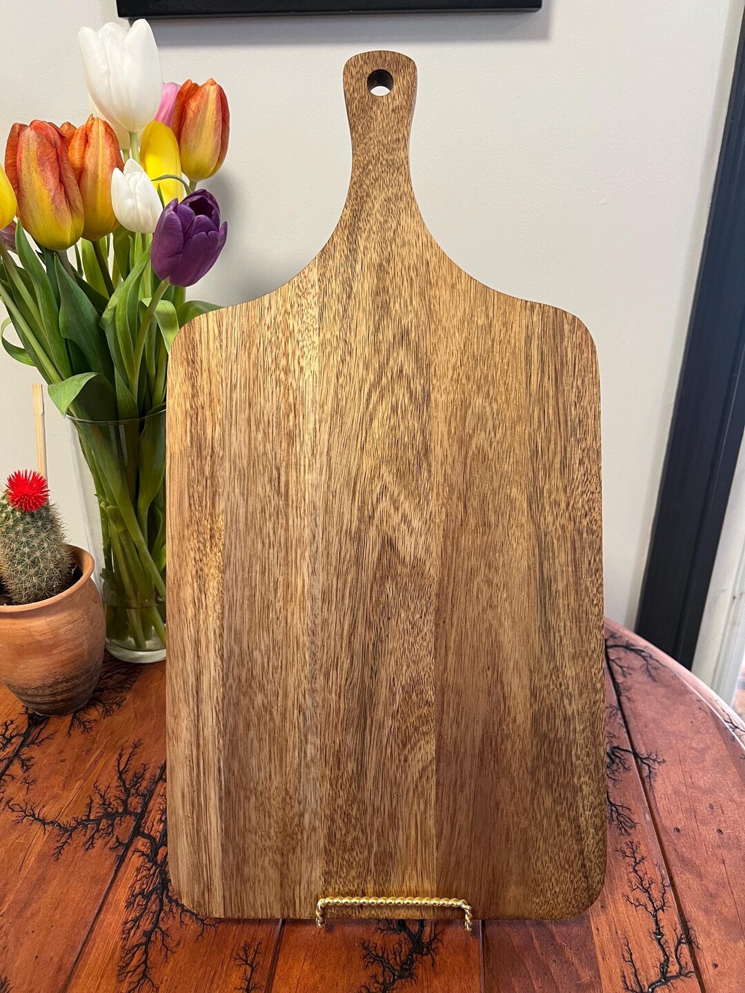 Charcuterie Board Acacia Wood Cheese Tray Culinary Tool Party Tray ...