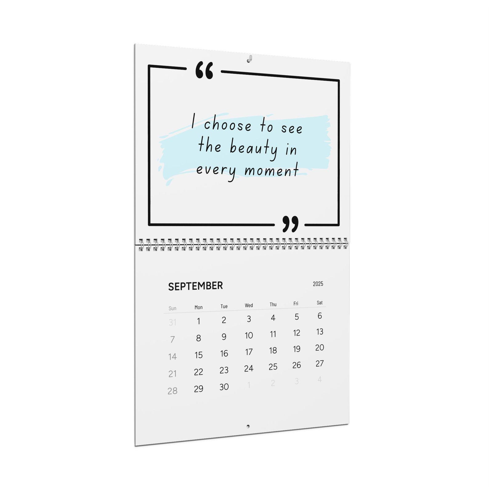 2025 Wall Calendar, 12 Month of Positive Living Calendar, Uplifting and ...
